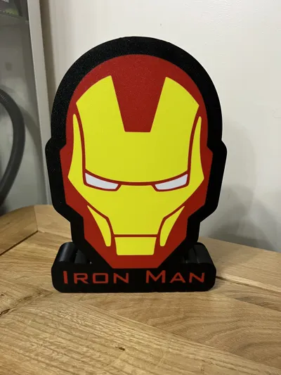 Iron man Led Light Box by Websters Creations - MakerWorld