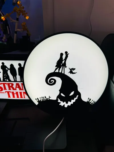 The nightmare before christmas light box by cruse2382 - MakerWorld