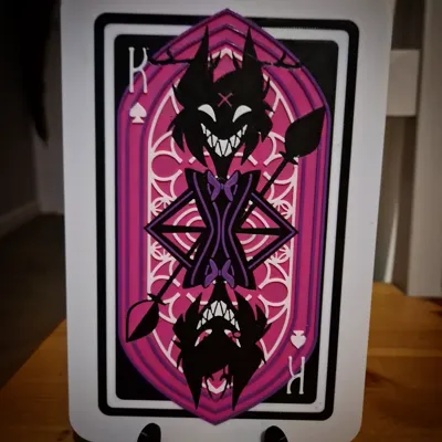 Alastor Hazbin Hotel Playing Card by theurbanarmorer MakerWorld ...