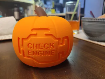 Check Engine Pumpkin by ZP shop - MakerWorld