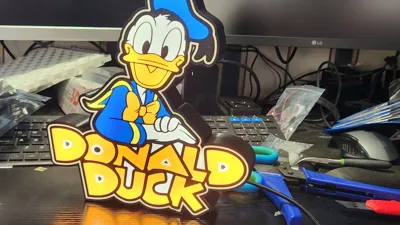 donald duck Lightbox stl dispo by Vitormhs MakerWorld: Download Free 3D ...