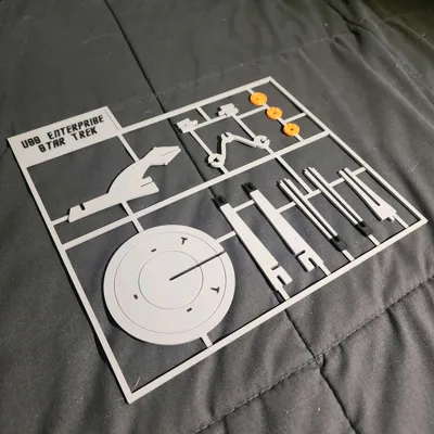 USS Enterprise Kit Card - Star Trek - Free 3D Print Model - MakerWorld