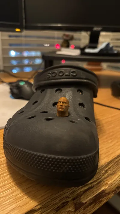 The Rock Croc Charm Jibbitz by AZ3Dprinting MakerWorld: Download Free ...