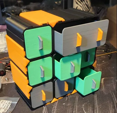 [V3] SnapStack - A Modular Storage Bin Organizer by pops MakerWorld: Download Free 3D Models