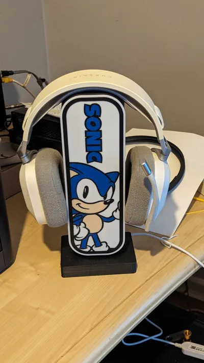 Sonic the hedgehog headset lightbox faceplate by ...