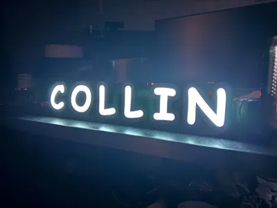 Custom Name LightBox, Led lamp by Infinite Ideas 3D MakerWorld ...