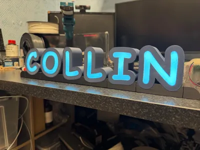 Custom Name LightBox, Led lamp by Infinite Ideas 3D MakerWorld ...