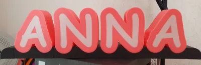 Custom Name LightBox, Led lamp by Infinite Ideas 3D MakerWorld ...