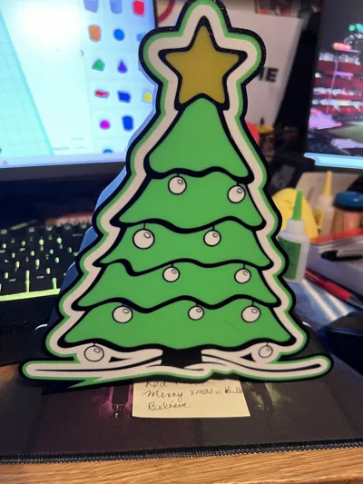 Christmas Tree Light Box/LED Lamp by Picture_it - MakerWorld