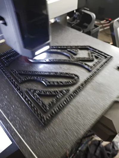 Superman String Art - Free 3D Print Model - MakerWorld