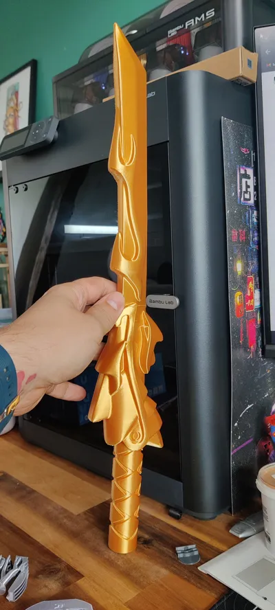 Ninjago Sword of Fire by Bionic Armory MakerWorld: Download Free 3D Models