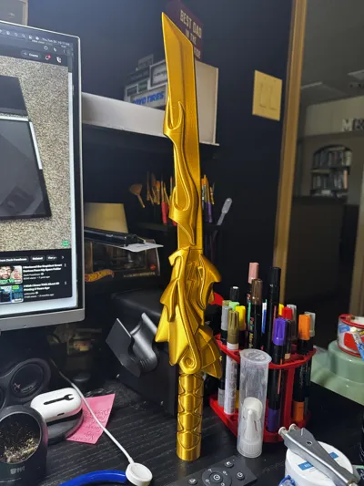 Ninjago Sword of Fire by Bionic Armory MakerWorld: Download Free 3D Models