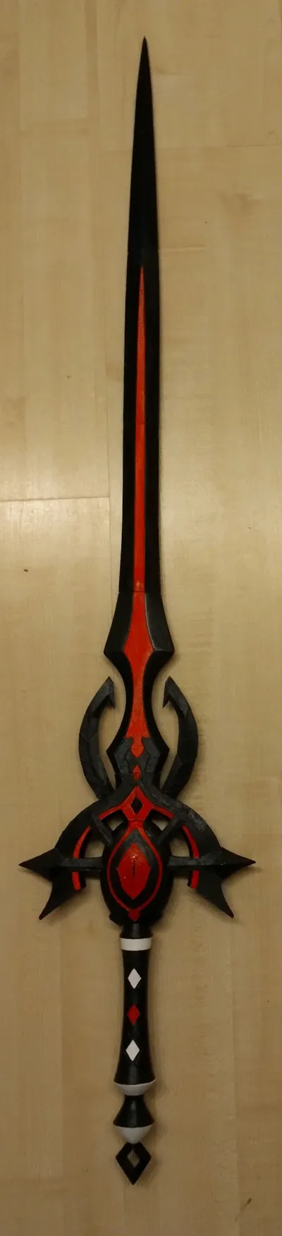 Genshin Impact Corrupted Sword Full Size - Free 3D Print Model - MakerWorld