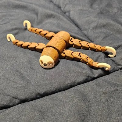 Flexi-Sloth with mulit-color face for AMS - Free 3D Print Model ...