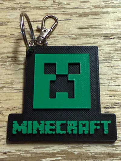 Minecraft Keychain - Creeper - Free 3D Print Model - MakerWorld
