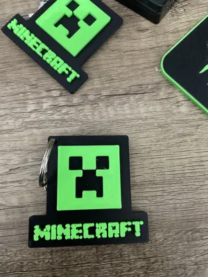 Minecraft Keychain - Creeper - Free 3D Print Model - MakerWorld