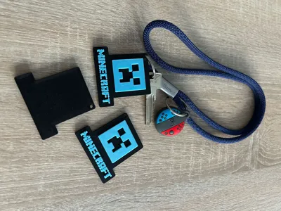Minecraft Keychain - Creeper - Free 3D Print Model - MakerWorld