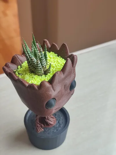 Baby Groot Pot Plant by zintill MakerWorld: Download Free 3D Models