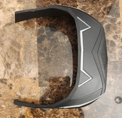 Black Panther Helmet Split into 5 parts Remixed by chichirod MakerWorld: Download Free 3D Models