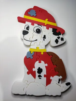 Puzzle Paw Patrol - Marshall (numbers and letters) by michal0082 ...