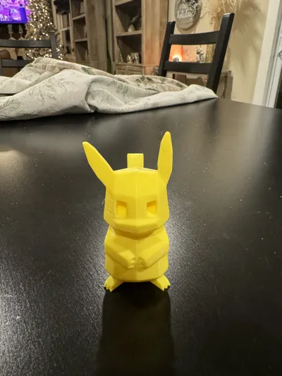Low-Poly Pikachu (Pokemon) - Remastered Shared by Gyroid - MakerWorld