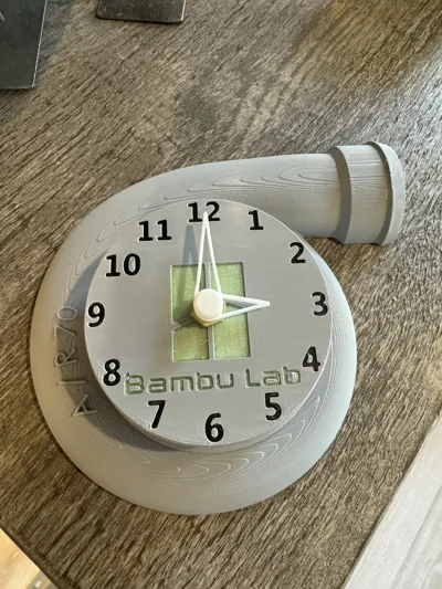 Turbocharger Clock for 011 Bambu Lab Kit by RHSJR0727 - MakerWorld