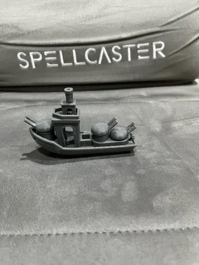 Battle Ship Benchy with rotating turret by KeiEich MakerWorld: Download ...