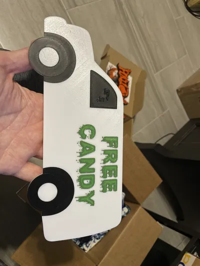 Halloween Free Candy Van Sign by Botaz19 - MakerWorld