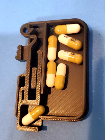 Pocket Sized Pill Box by InnovateIn3D - MakerWorld