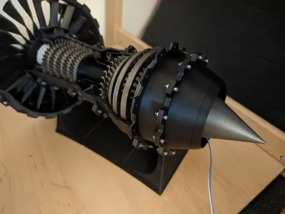 Convergent Nozzle / Jet engine nozzle Remixed by linus3d - MakerWorld