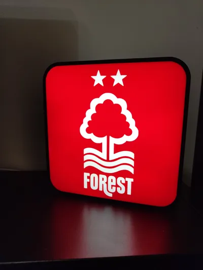 Nottingham Forest Football Club - Lightbox by Love Prints MakerWorld ...