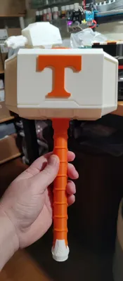 Tennessee Volunteers LOGO for Thor's Hammer - Free 3D Print Model ...
