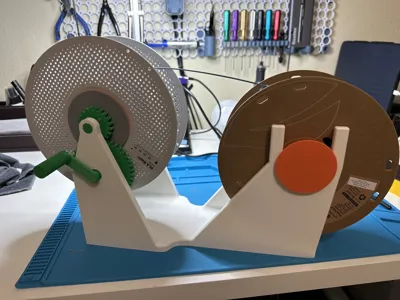 Manual filament spool winder Remixed by Acheituno MakerWorld: Download ...