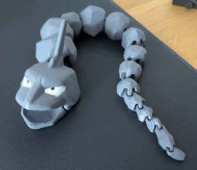Onix - Flexi Articulated Pokémon by IXPatch MakerWorld: Download Free 3D Models