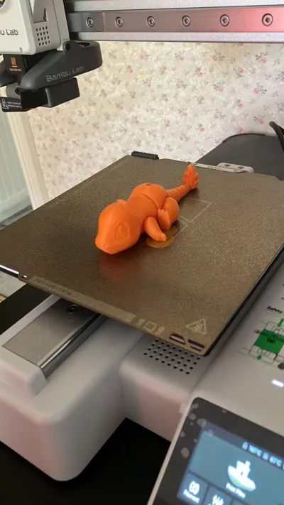 Charmander - Flexi Articulated Pokémon by IXPatch MakerWorld: Download Free 3D Models
