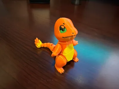 Charmander - Flexi Articulated Pokémon - Free 3D Print Model - MakerWorld