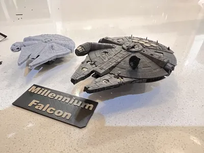 Millennium Falcon Kit Card - High Detail - No Glue by DjangoCashflow ...