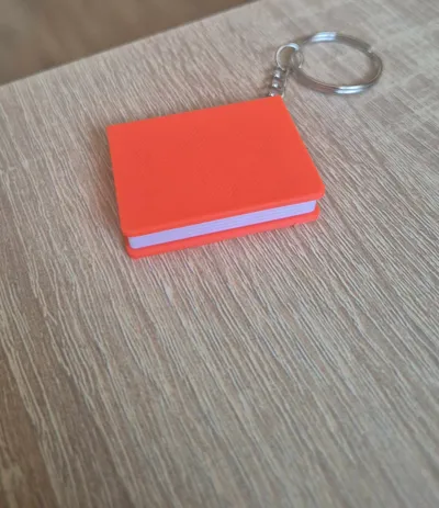 Book Keychain / Display - Free 3D Print Model - MakerWorld