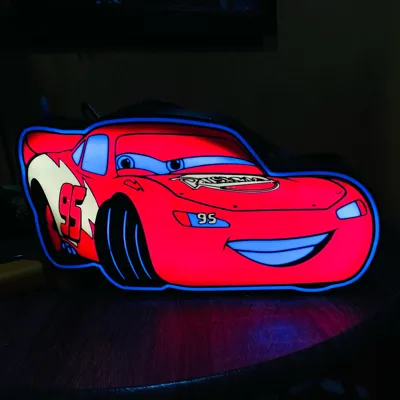 Lightning Mcqueen lightbox by kadotje.com MakerWorld: Download Free 3D ...