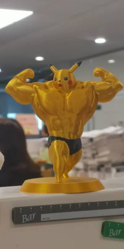 Swole Pikachu by pokemon_master - MakerWorld