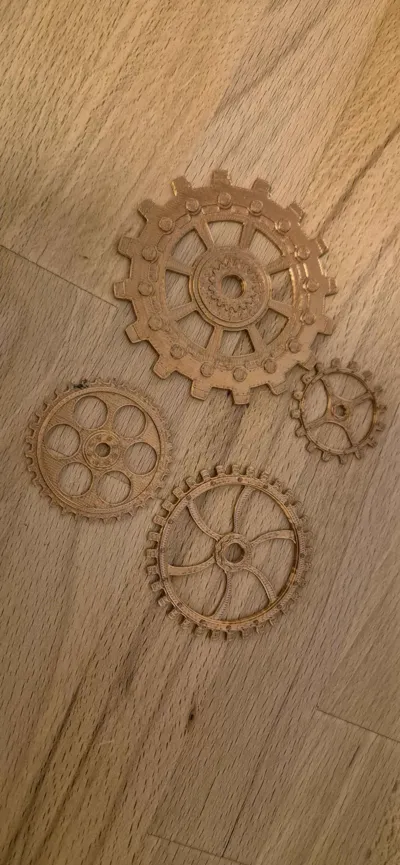 Steampunk Gears - Free 3D Print Model - MakerWorld
