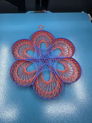 StringArt Flower by Jack MakerWorld: Download Free 3D Models