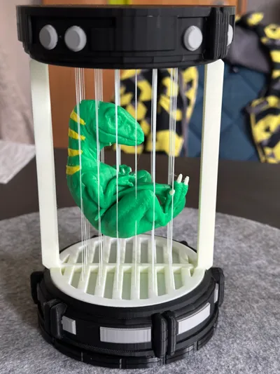 Suspended Raptor Incubator V2 Remixed by fay3dlab MakerWorld: Download Free 3D Models