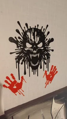 Splash Skull 3D Wall Art by Ort4X MakerWorld: Download Free 3D Models