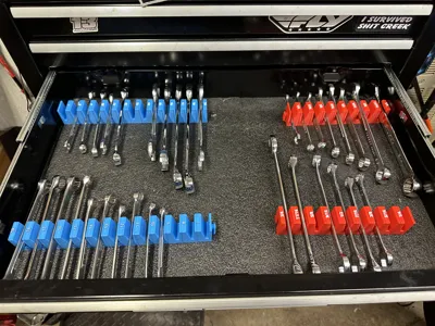 Modular Wrench Holder - SAE Remix Remixed by Aaron MakerWorld: Download Free 3D Models