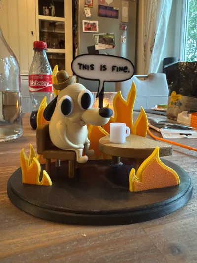 This is Fine Dog Remix Remixed by erinfezell MakerWorld: Download Free ...