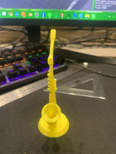 Saxophone miniature (with base) Remixed by Dany Sanchez MakerWorld ...