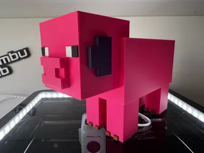 Piggy Bank Minecraft Pig by Sakul MakerWorld: Download Free 3D Models