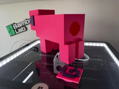 Piggy Bank Minecraft Pig by Sakul MakerWorld: Download Free 3D Models