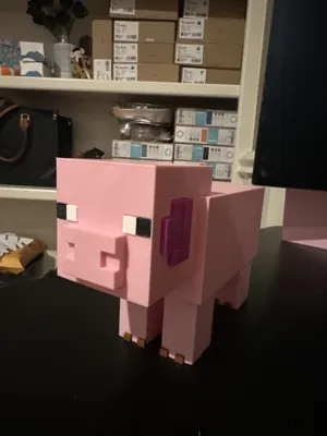 Piggy Bank Minecraft Pig by Sakul MakerWorld: Download Free 3D Models